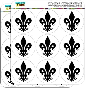 Amazon.com: Fleur de Lis Black on White 2" Planner Calendar ...