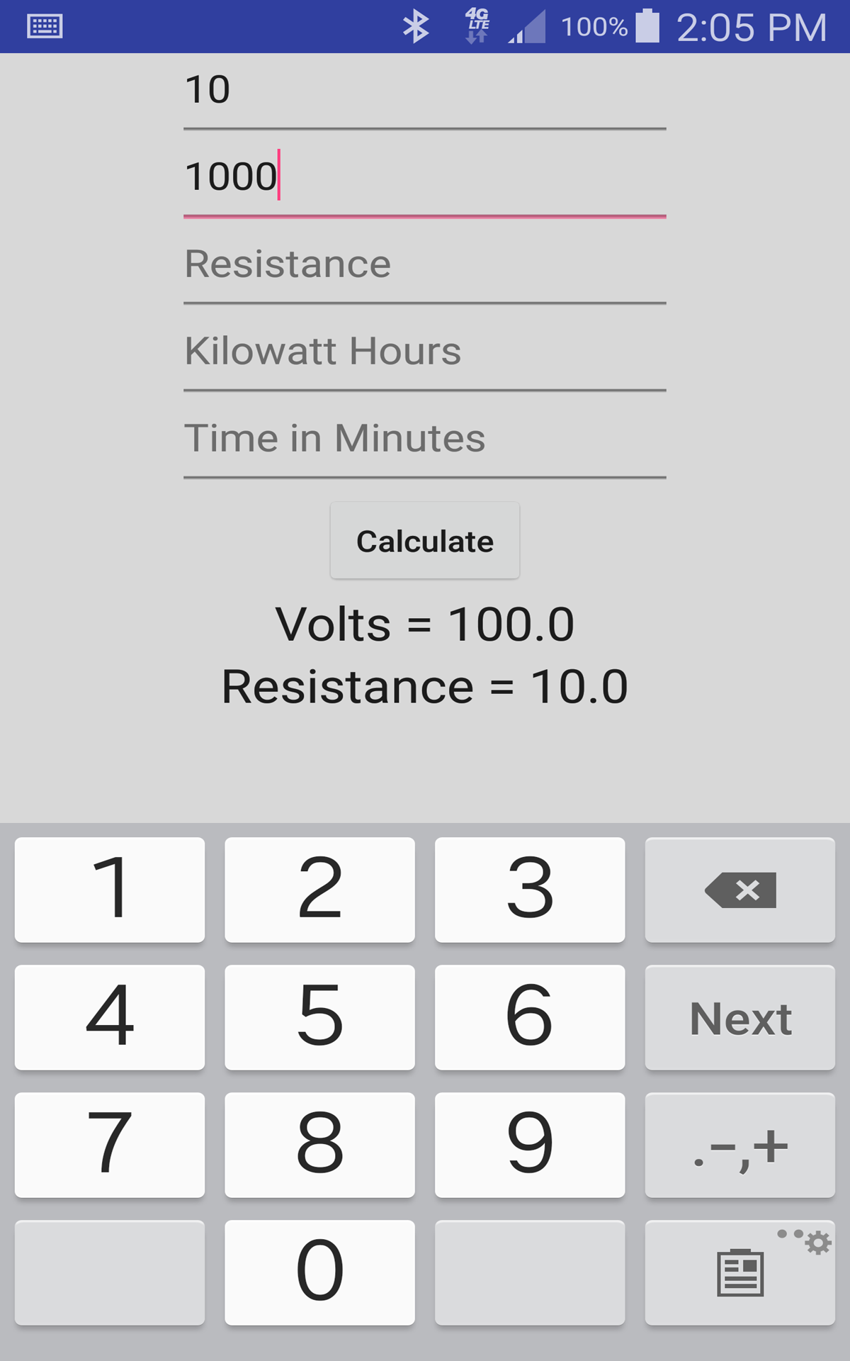 Easy Electrical Calculator - App on Amazon Appstore