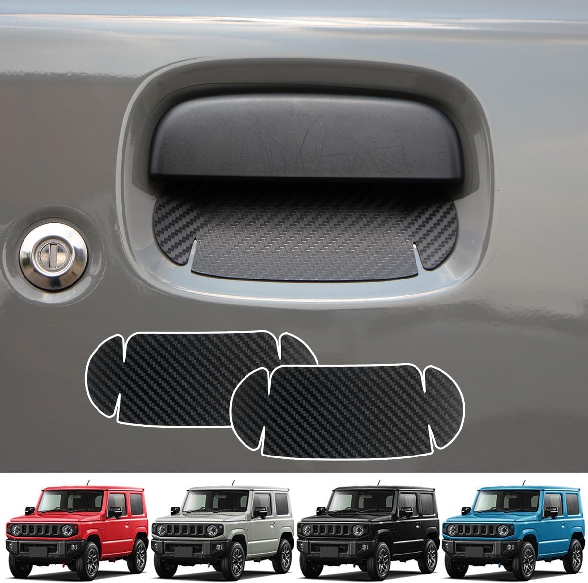 Amazon | Temiry 新型ジムニー用 ドアガード ジムニー用 jb64 ジムニーシエラ jb74 専用 ドアガード 爪傷防止 ドアハンドル プロテクター マグネット固定 キズ防止 ...