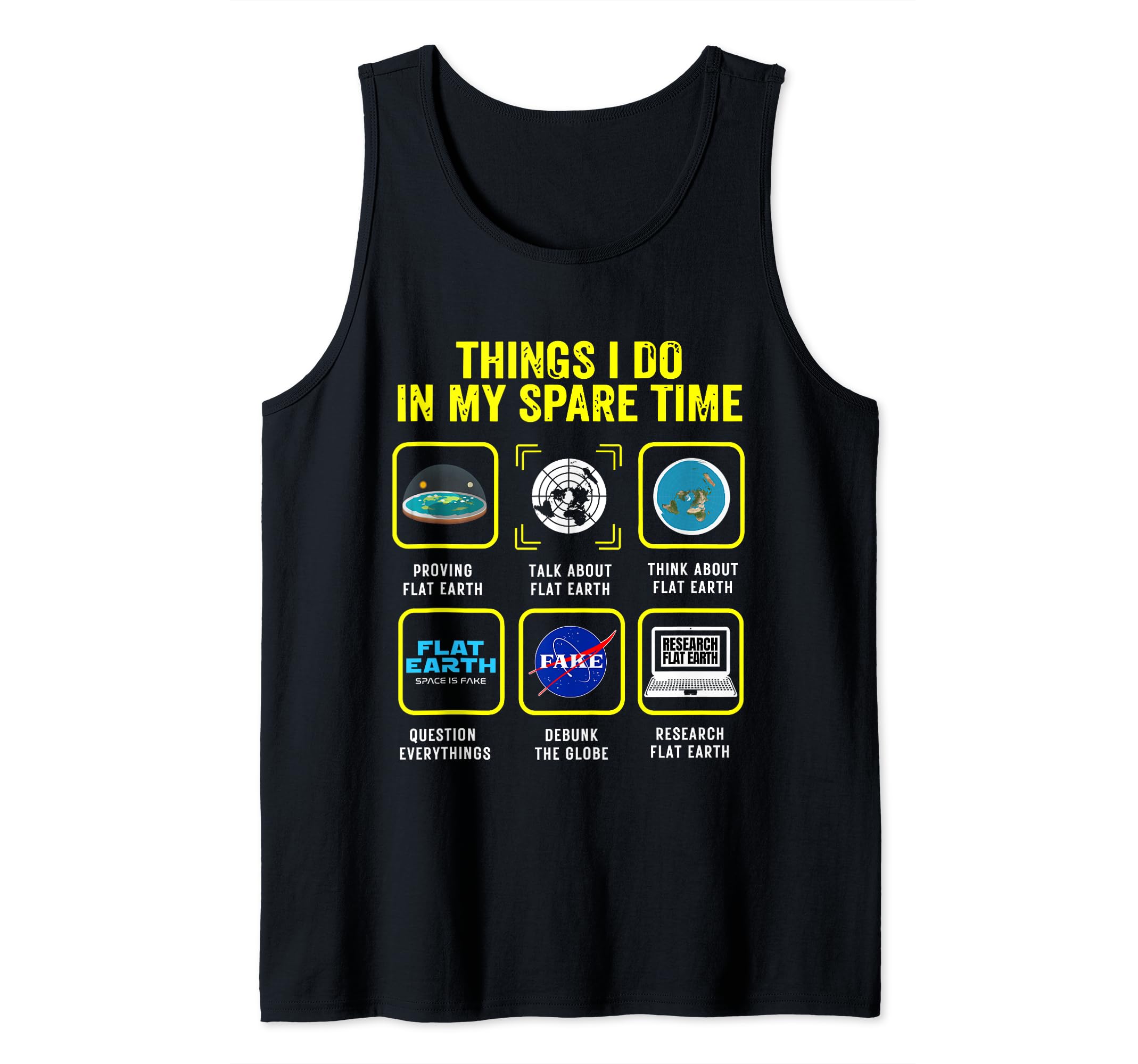 Amazon.com: Flat Earth Firmament Model with dome Art Map Gleason Proof Tank Top : Clothing ...