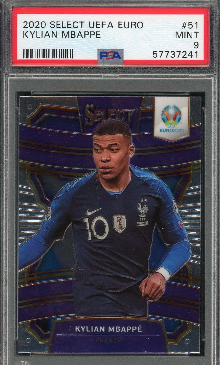 Amazon.com: Kylian Mbappe 2020 Panini Select UEFA Euro Soccer Card #51 ...