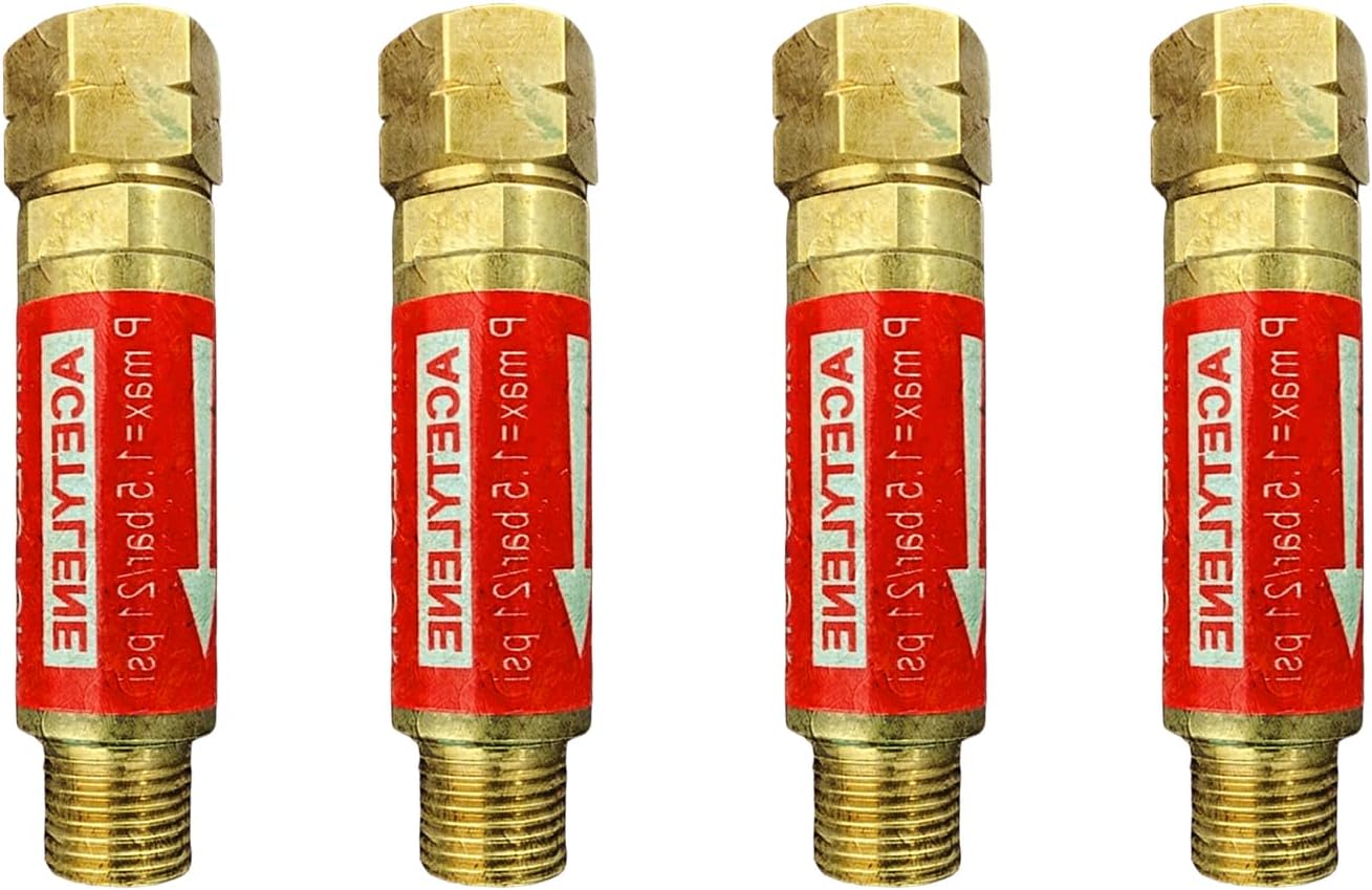 Flashback Arrestor Acetylene, Regulator End, 4 Pack : Amazon.ca: Tools ...