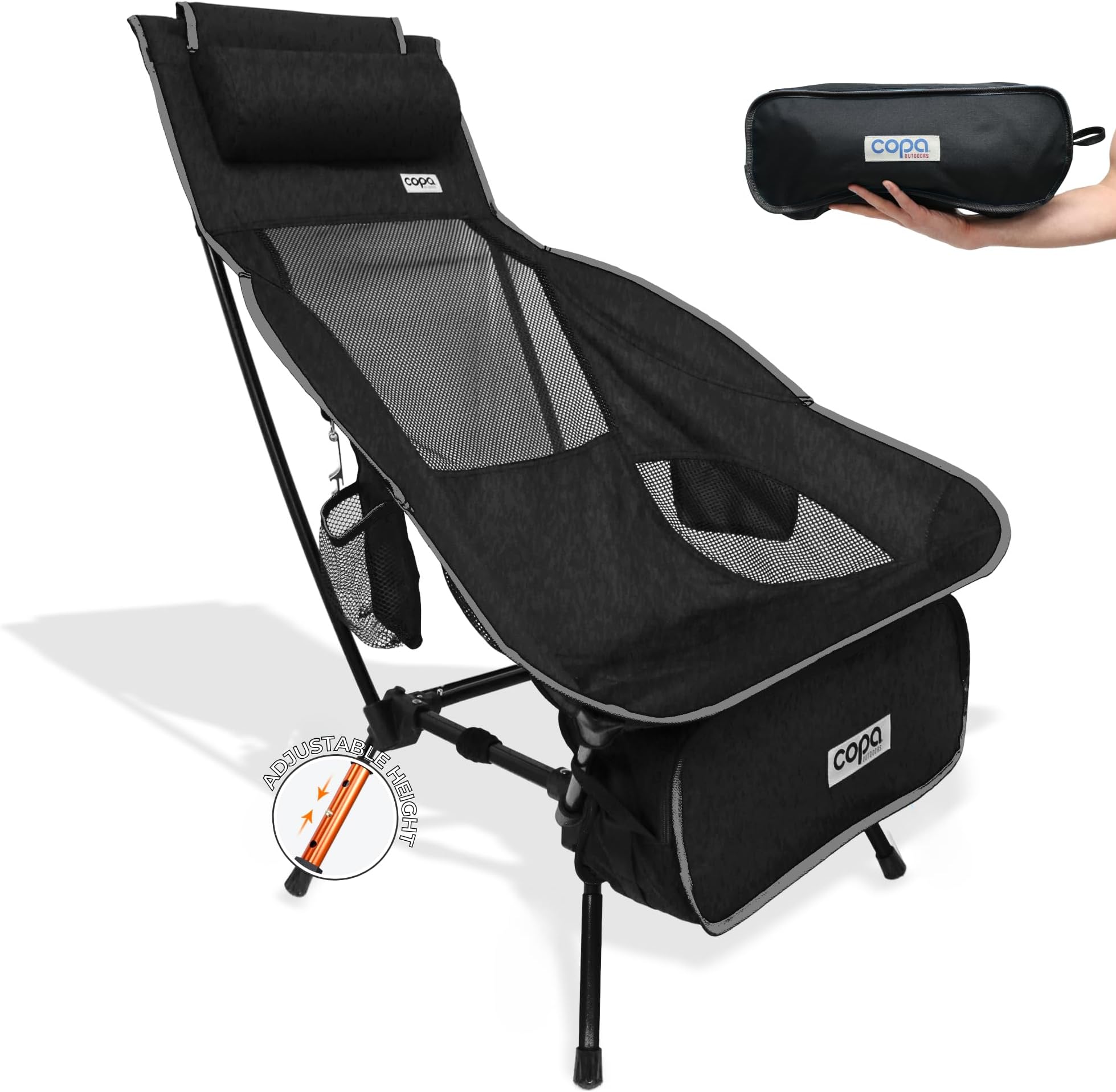 Amazon.com: copa Adjustable Folding Camping Chairs, Ultra Light ...