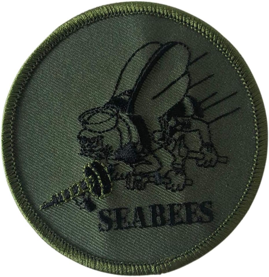Amazon.com: United States Navy USN Seabees Embroidered Patch, with Iron ...