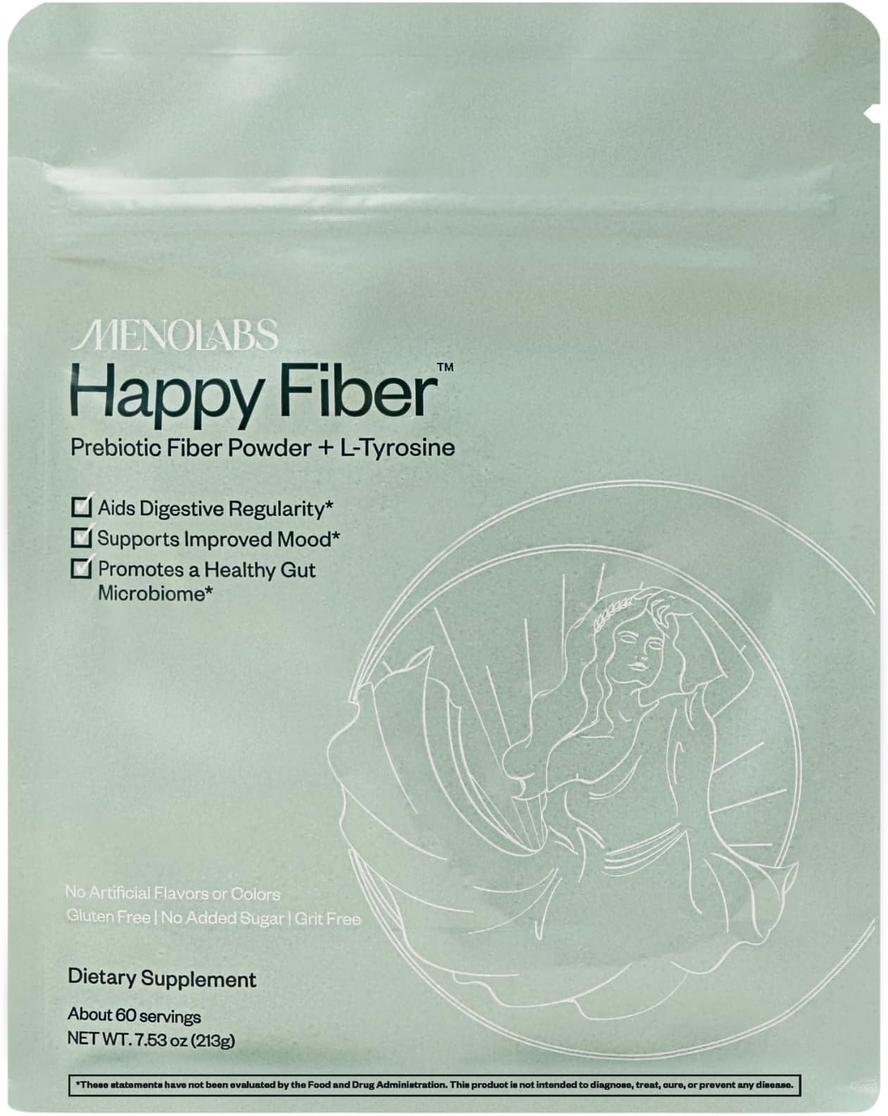 Amazon.com: MENOLABS Happy Prebiotic Fiber Supplement - 60 Servings ...