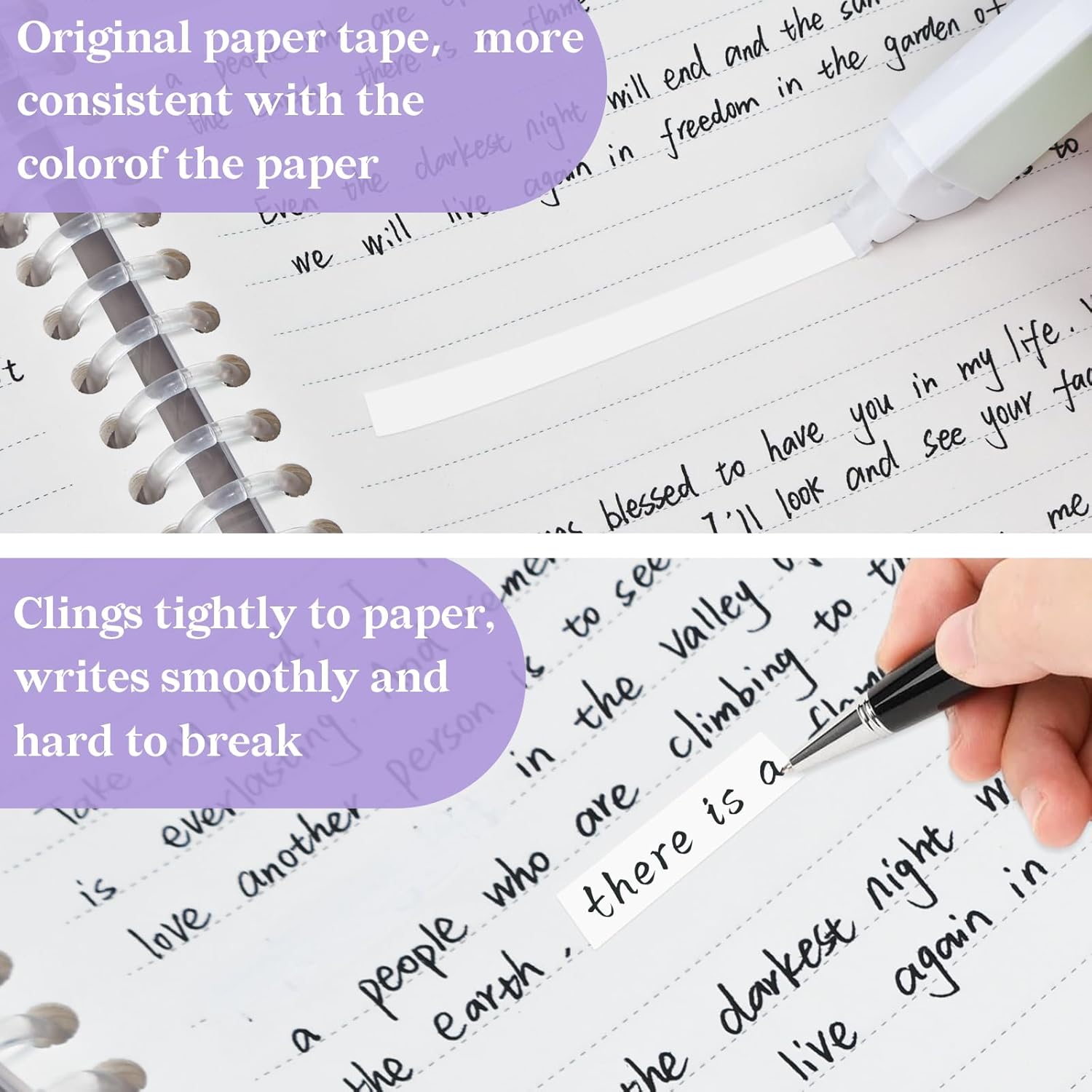 Juego de 6 cintas blancas para corrección instantánea, bonito juego de ...