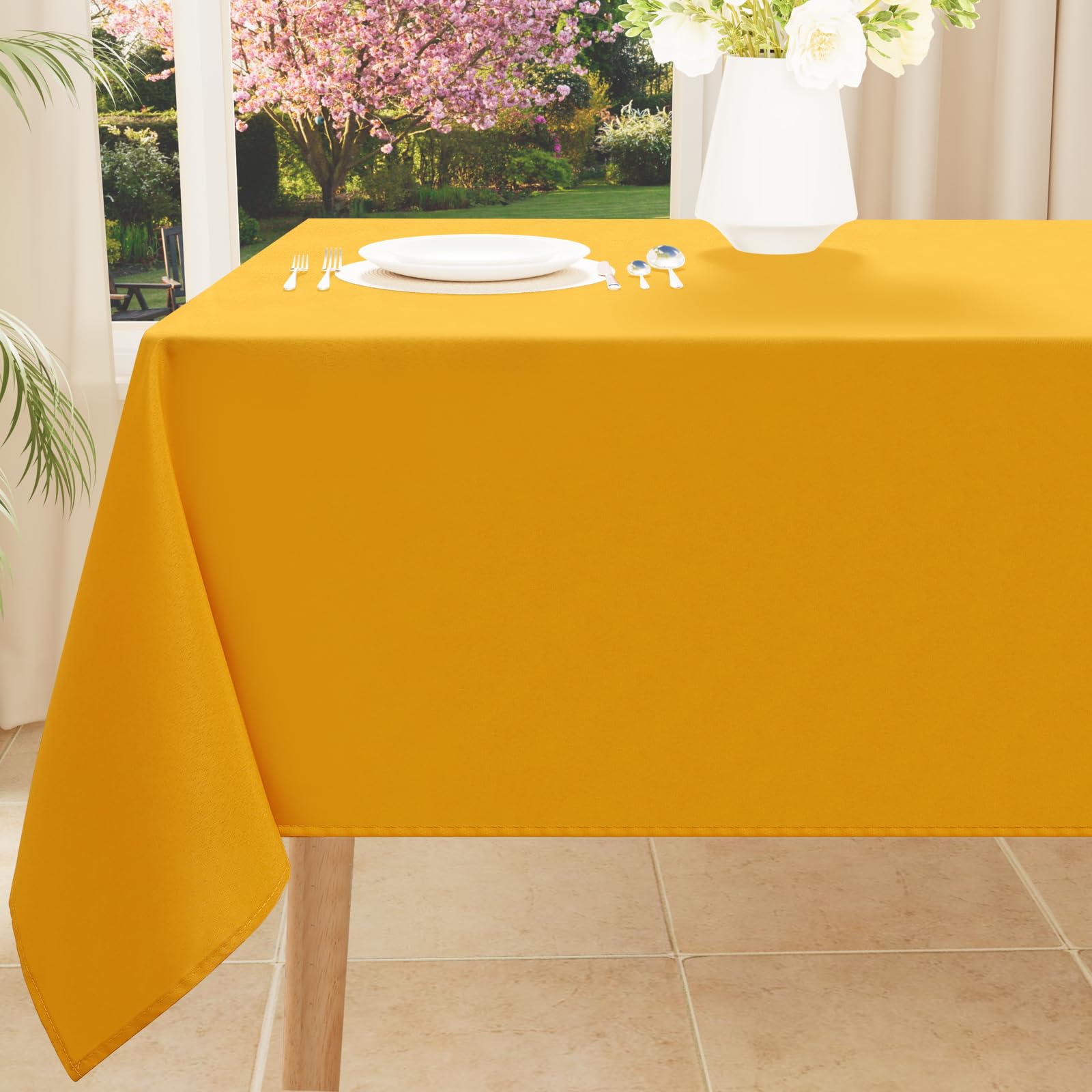 Amazon.com: Smiry Rectangle Table Cloth, Waterproof Anti-Scratch ...