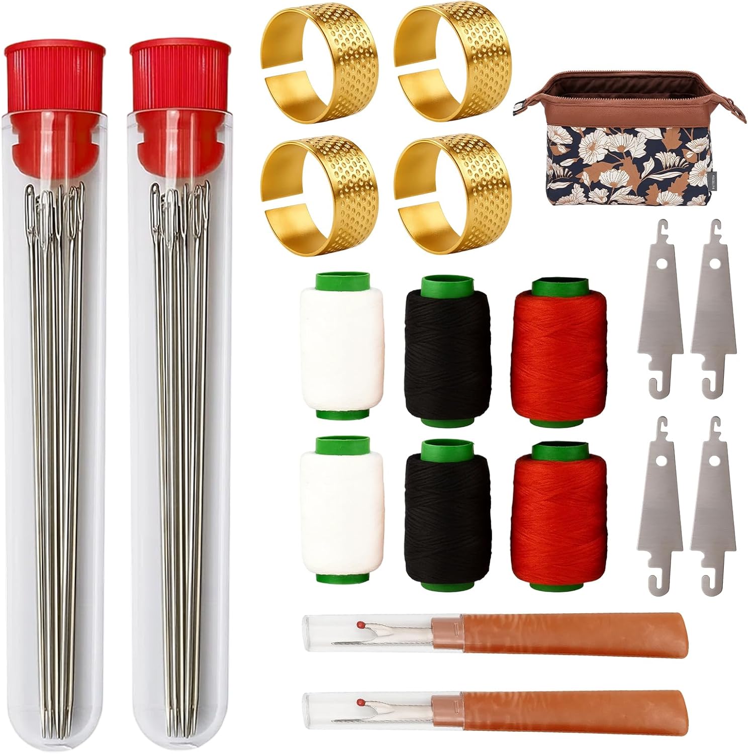 Amazon.com: Steel Needles for Hand Sewing, Big Eye Steel Sewing Needles ...