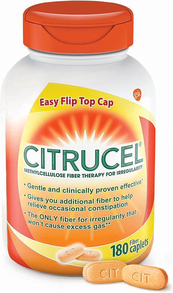 Amazon.com: Citrucel Fiber Therapy Caplets for Irregularity, Easy to ...
