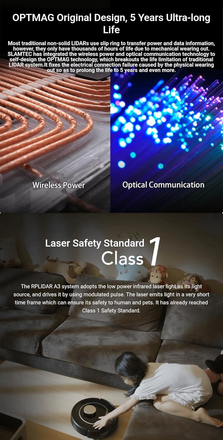 Slamtec RPLIDAR A3 2D 360 Degree 25 Meters A3M1 Nepal | Ubuy