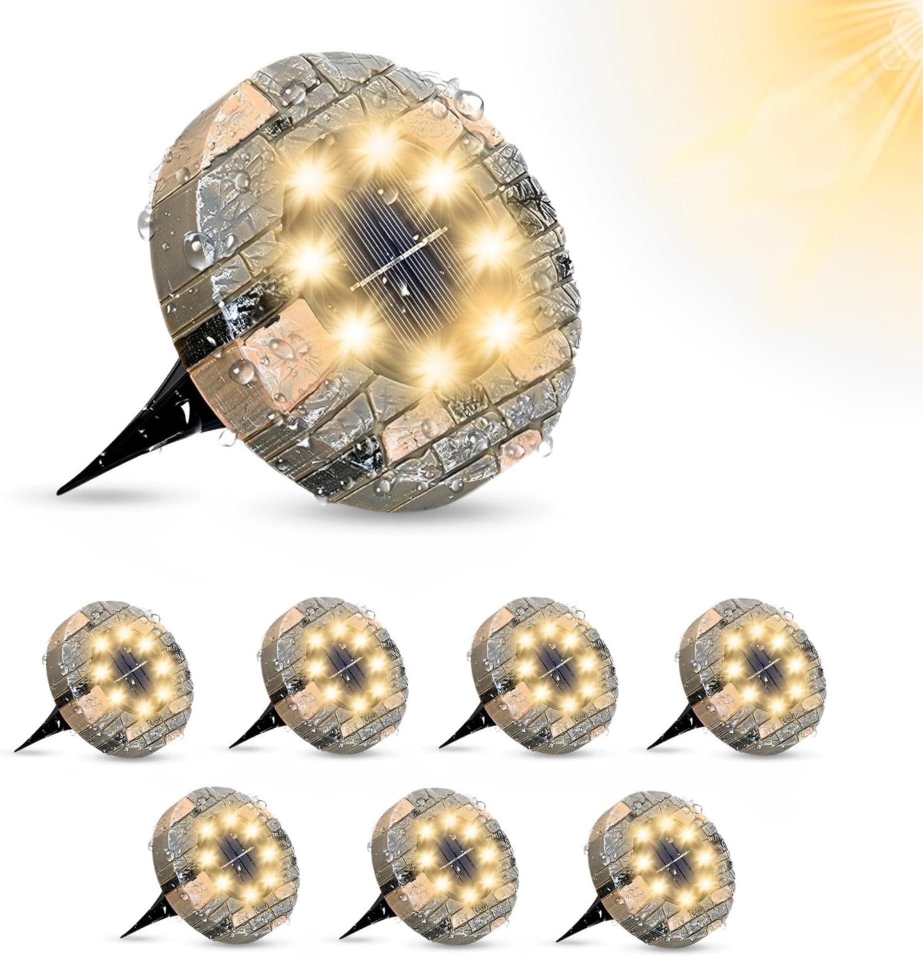 Solar Ground Lights - Outdoor Solar Lights for Yard - LED Solar Lights ...