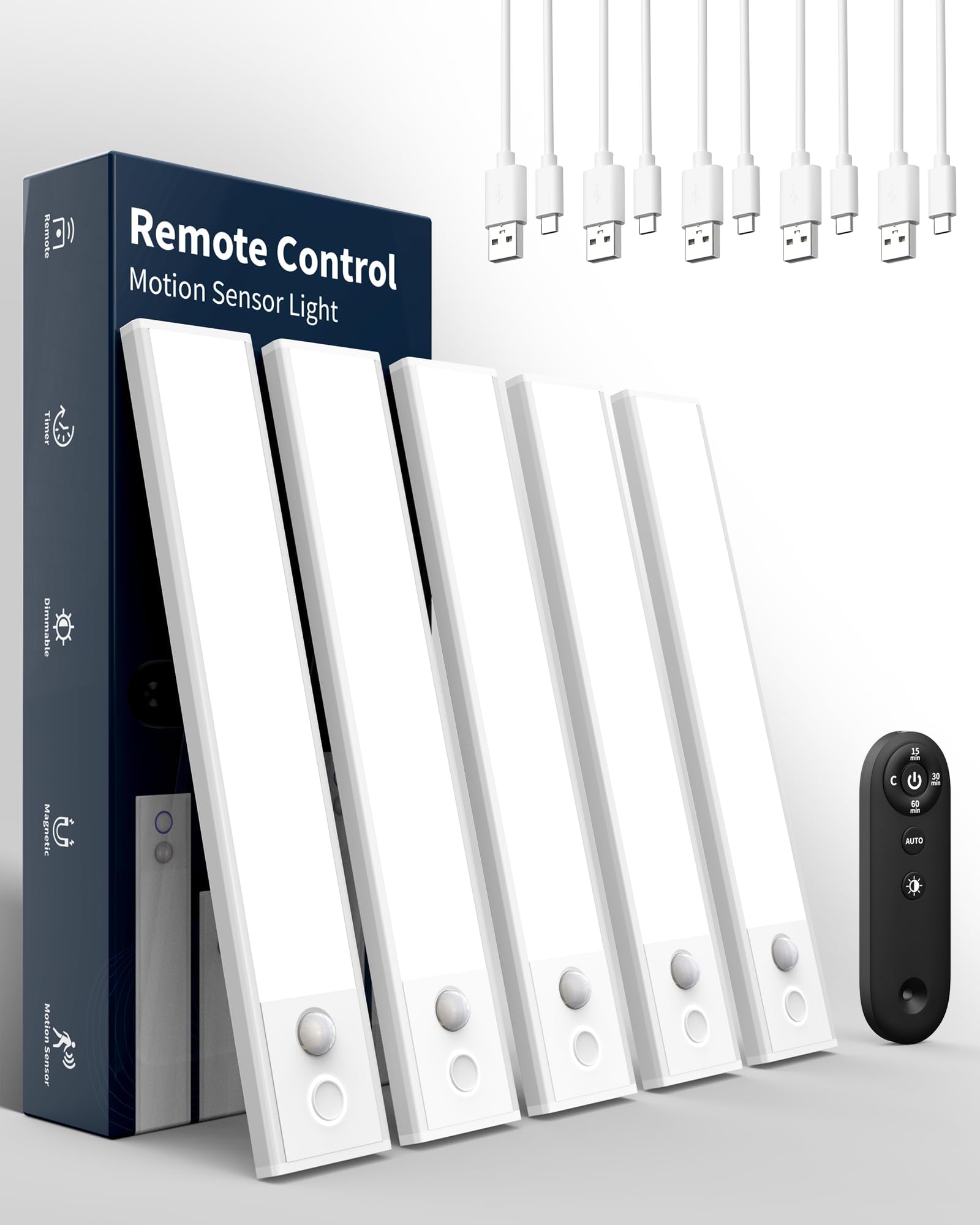 SZOKLED 20LED Under Cabinet Lighting Remote Control, Wireless Under ...