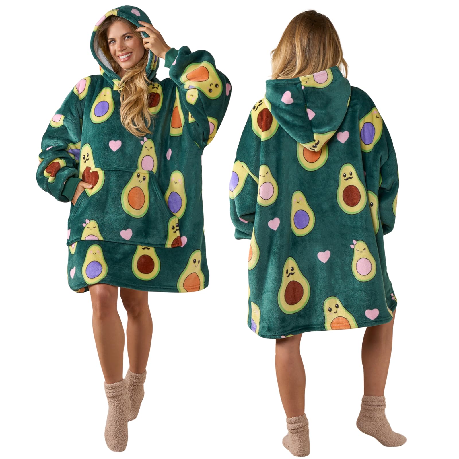 OHS Avocado Hoodie for Women, Warm Snuggle Hoodie for Women Comfy Soft ...