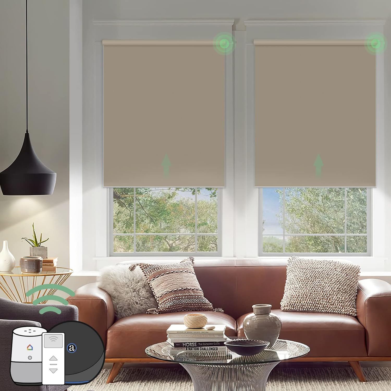 Amazon.com: Yoolax Motorized Smart Blind for Window with Remote Control ...