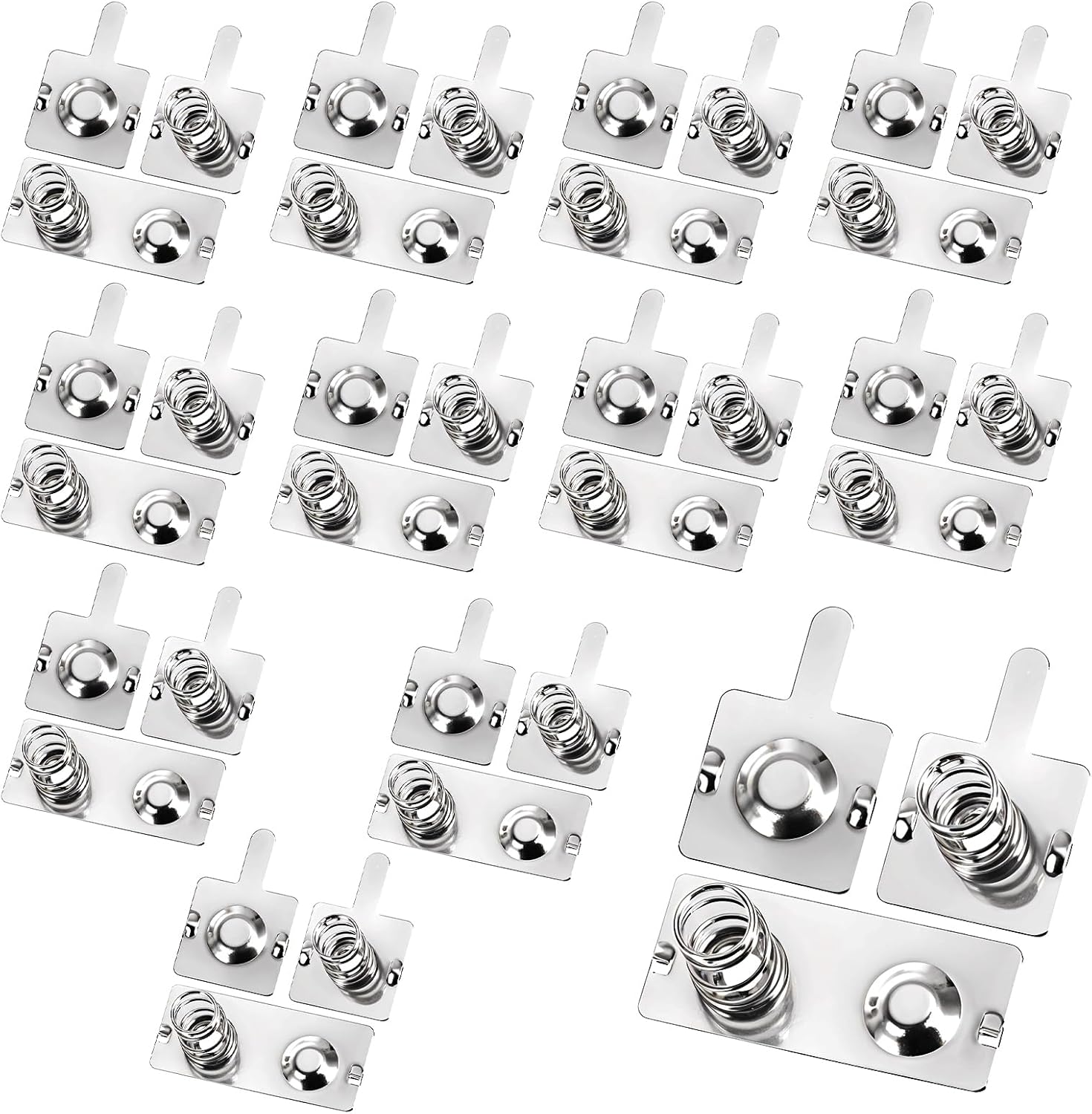 Amazon.com: FdcLixuvol 12 Pairs Metal Battery Spring, AA Carbon Battery ...