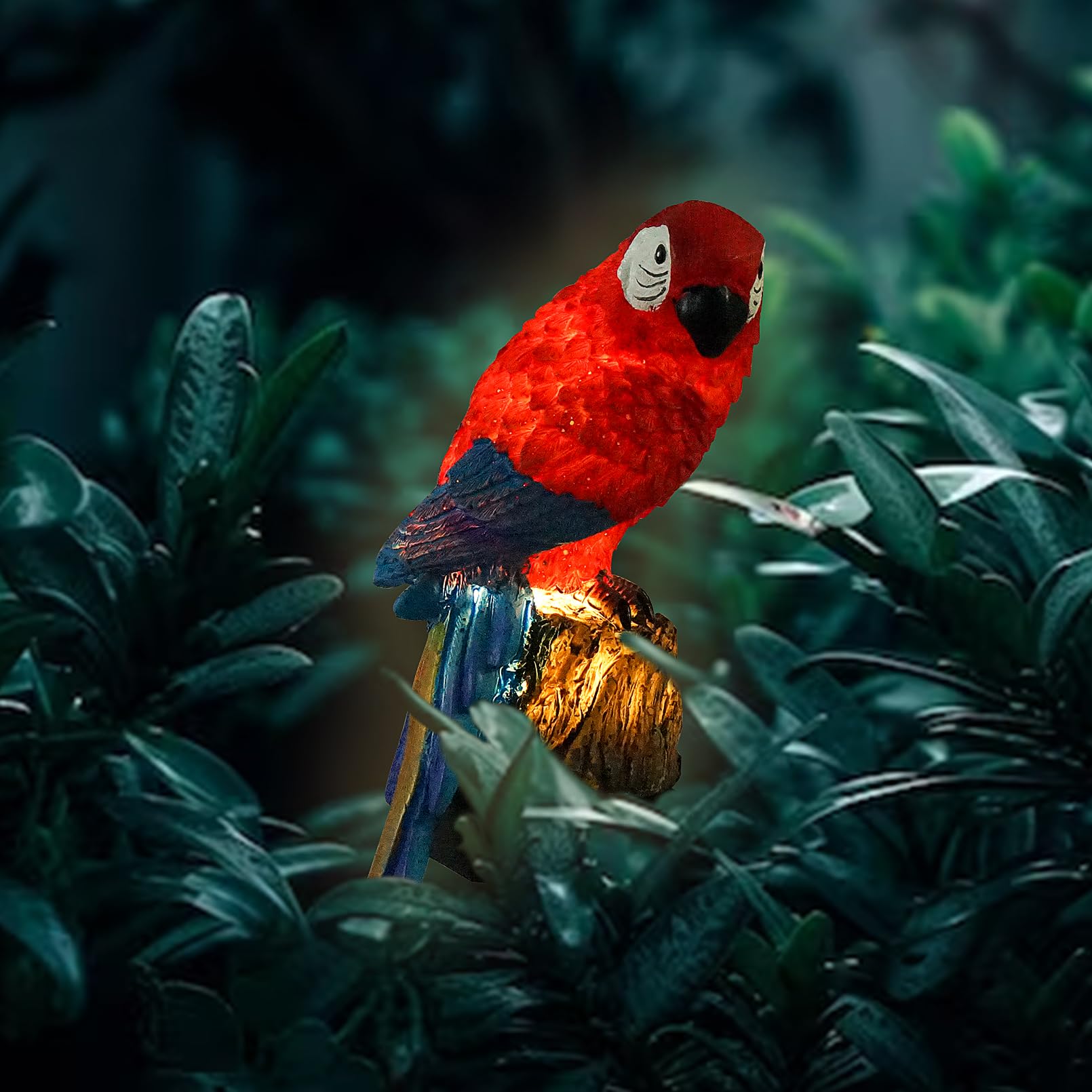 Amazon.com: Luwint Small Parrot Garden Solar Lights Parrot Decorative ...