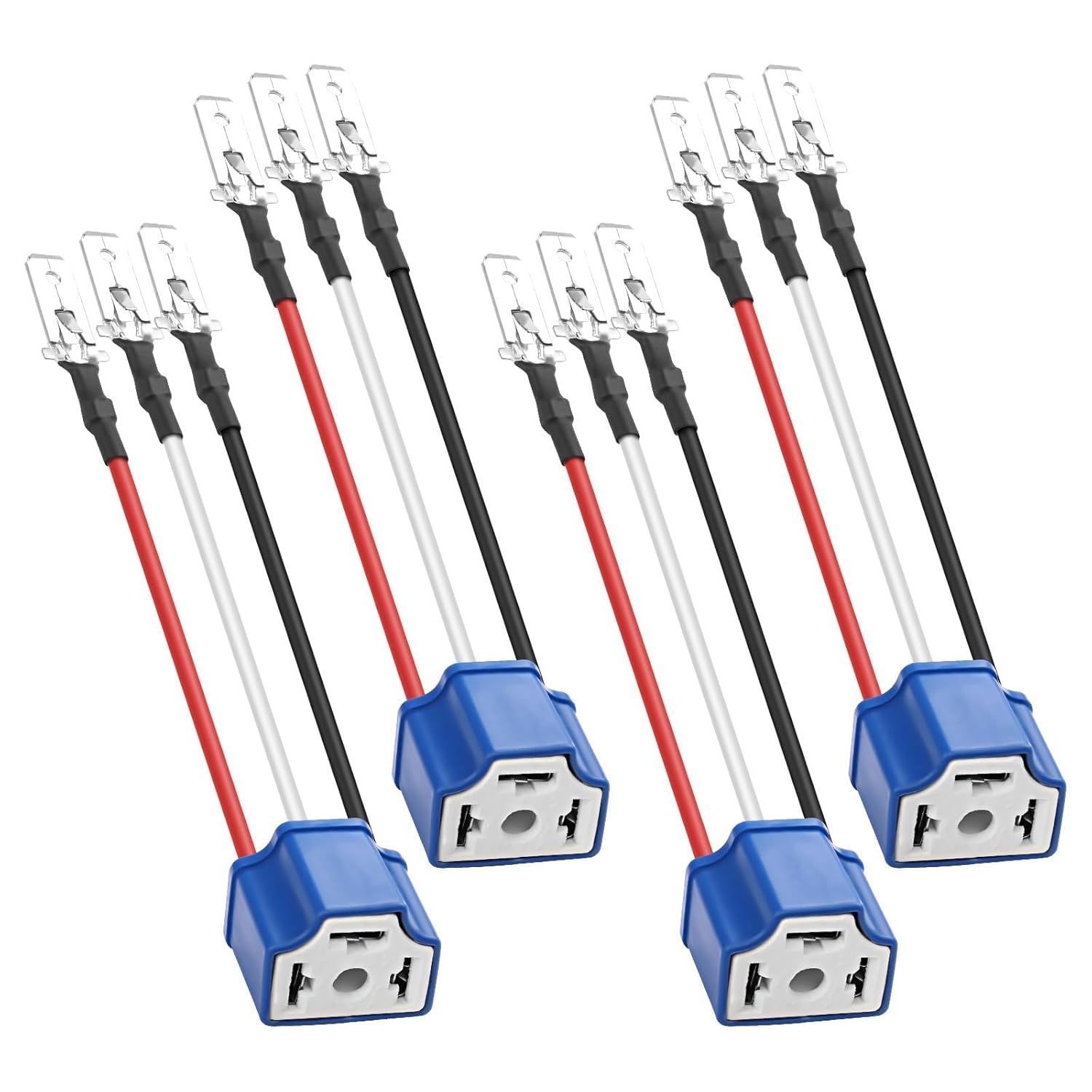 Amazon.com: XMSJSIY Ceramic H4 9003 HB2 Headlight Wiring Harness 12V ...