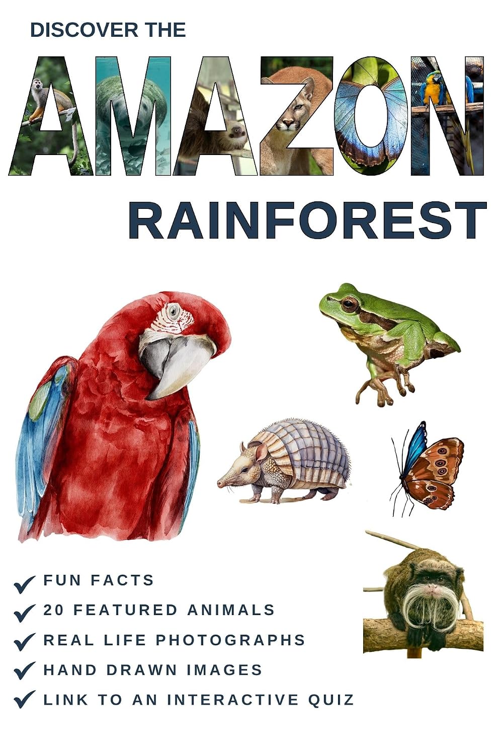 Amazon.com: Discover The Amazon Rainforest: Fascinating Facts Book for ...