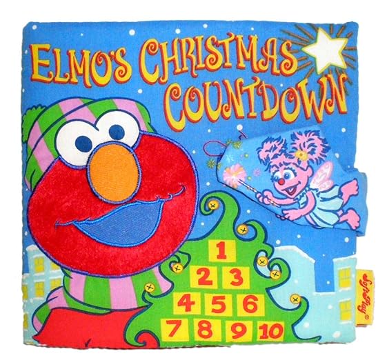 Elmo's Christmas Countdown 8x8 Cloth Book: SoftPlay: 9781592922703 ...