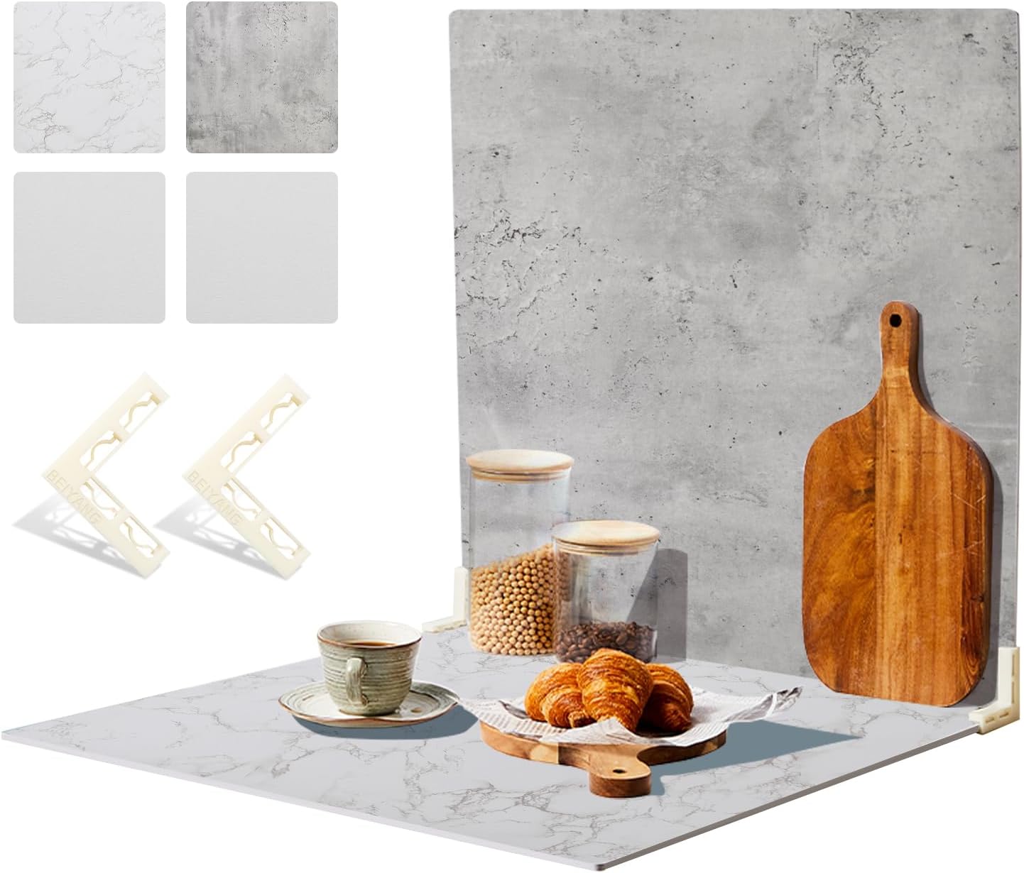 Amazon.com : 10pcs 20patterns Food Background Kit Table Top Product ...