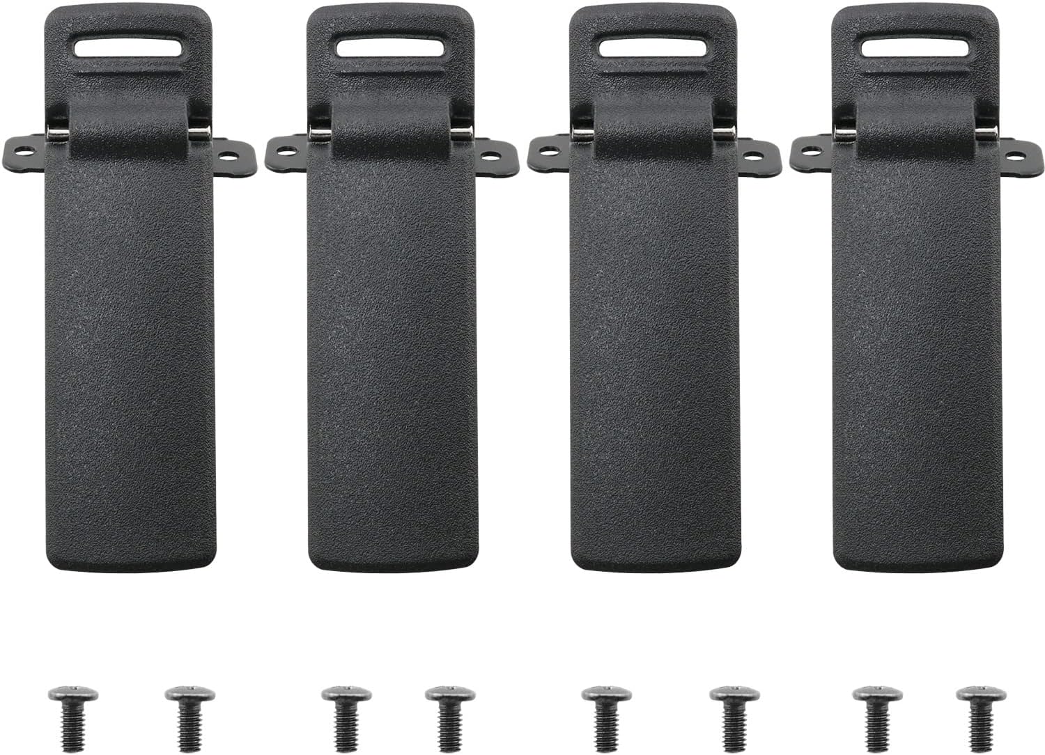 Amazon.com: ITROLLE Walkie Talkie Back Clip 4PCS Black Radio Belt Clips ...