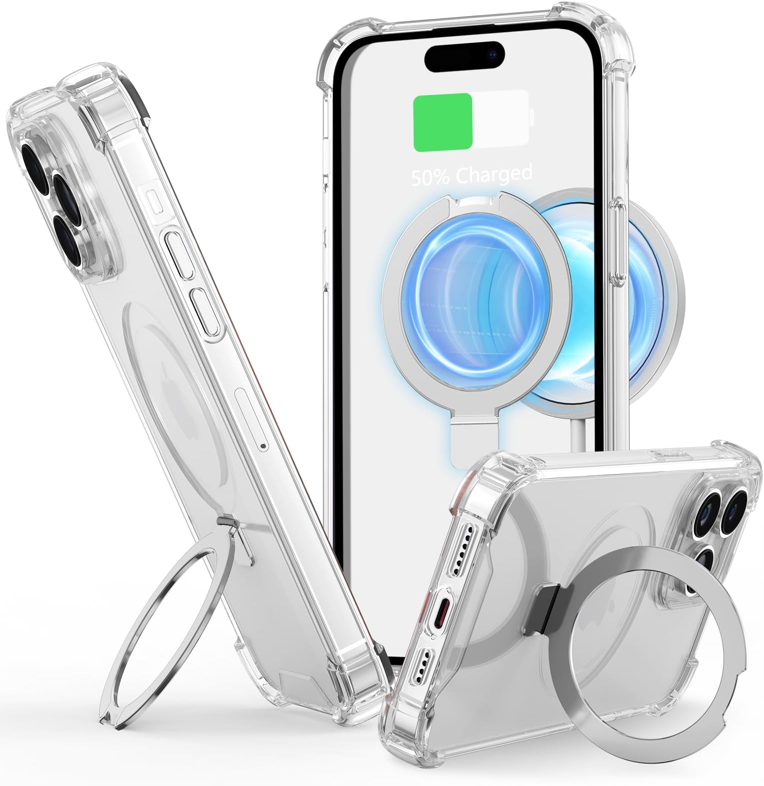 Amazon.com: ANSIWEE for iPhone 12 & iPhone 12 Pro Clear Case with ...