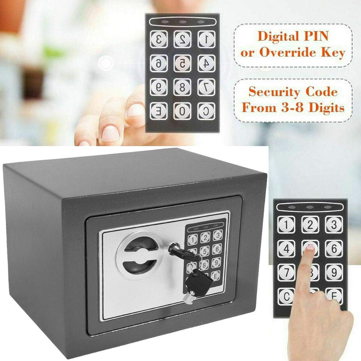 Security Electronic Digital Safe Box Password Case 4.6L Electronic ...