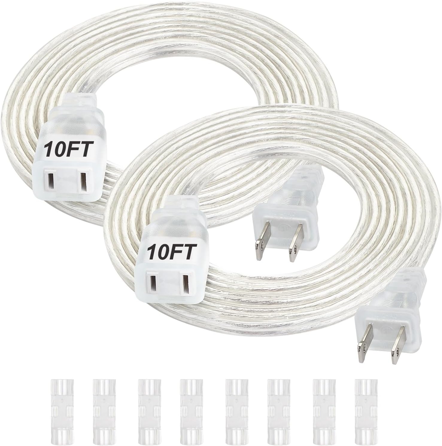 Amazon.com: 2 Way Power Cord Splitter Cable 10 Ft-3 Prong 1 to 2 ...