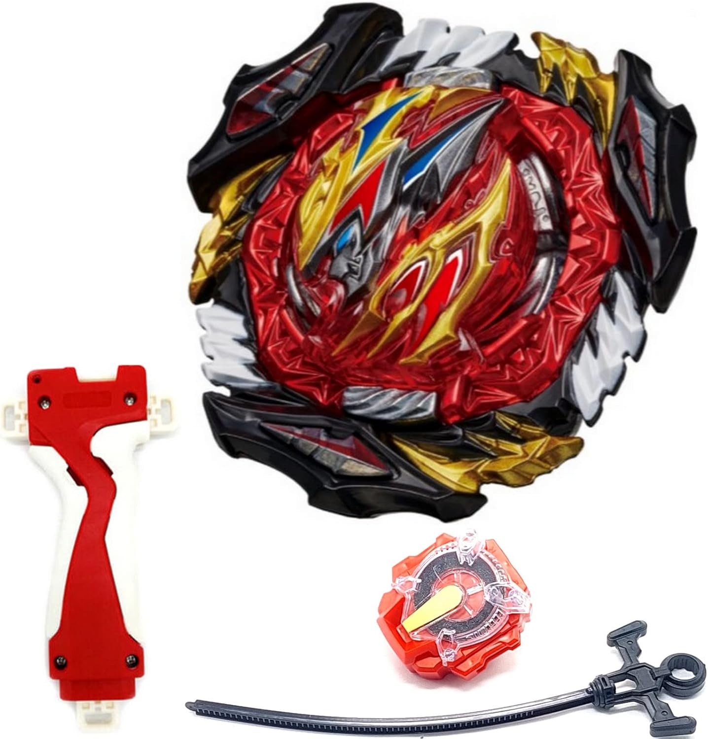 B-197 Diven Belfyre Belial Nexus + Launcher und Grip Kreisel für Burst ...