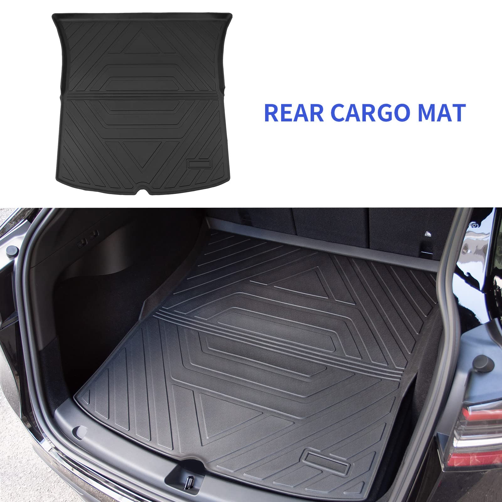 powoq Fit Tesla Model Y Trunk Mat Cargo Mat Cargo Liner Trunk Liner for ...