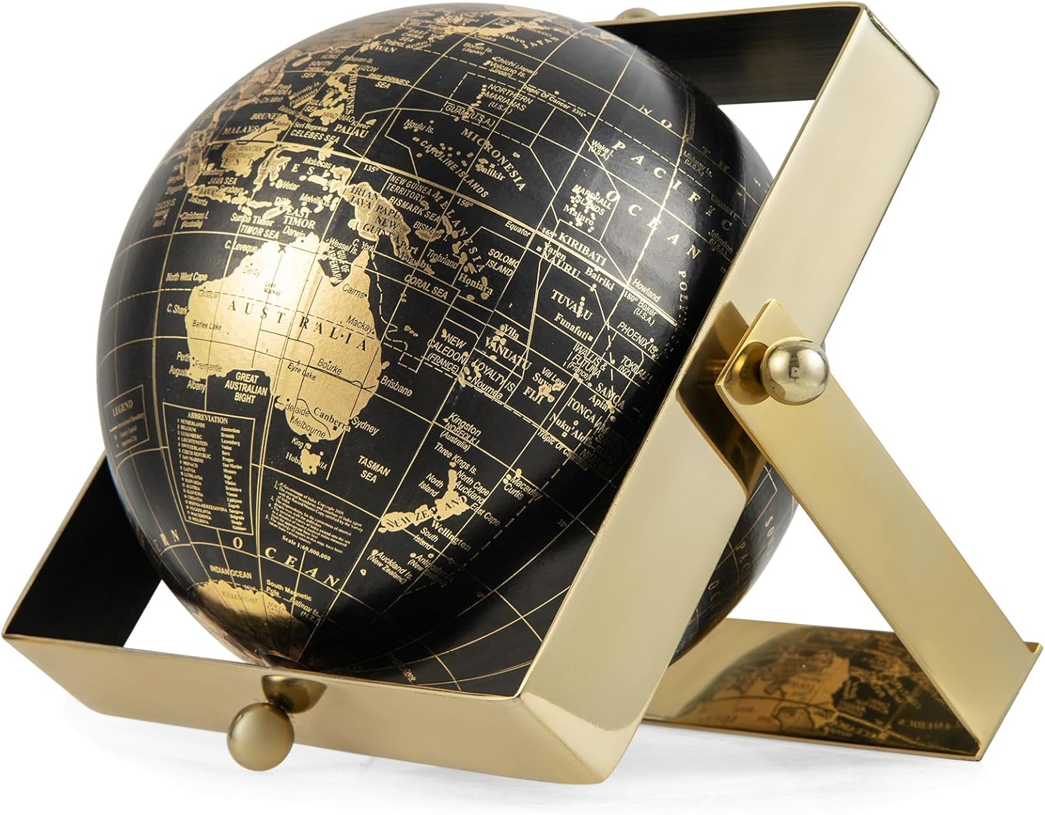 GYMAX Educational World Globe, 16cm/21cm/25cm Desktop Earth Globe with ...