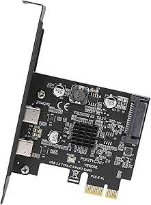 Amazon.com: Heayzoki 2 Port USB 3.2 GEN2 10Gbps PCIe Card, PCI Express Expansion Card, Dual Type ...