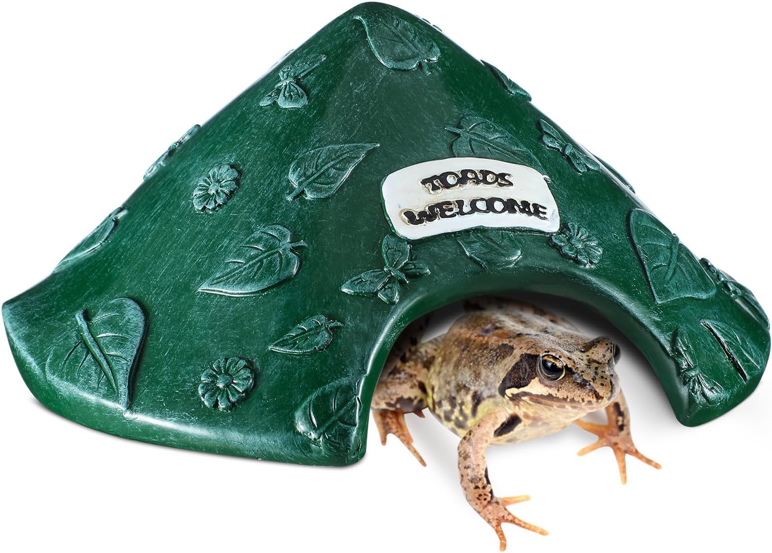 Amazon.com: Memorywuu Frog and Toad House Resin Reptile Cave 8 x 8 x 8 ...