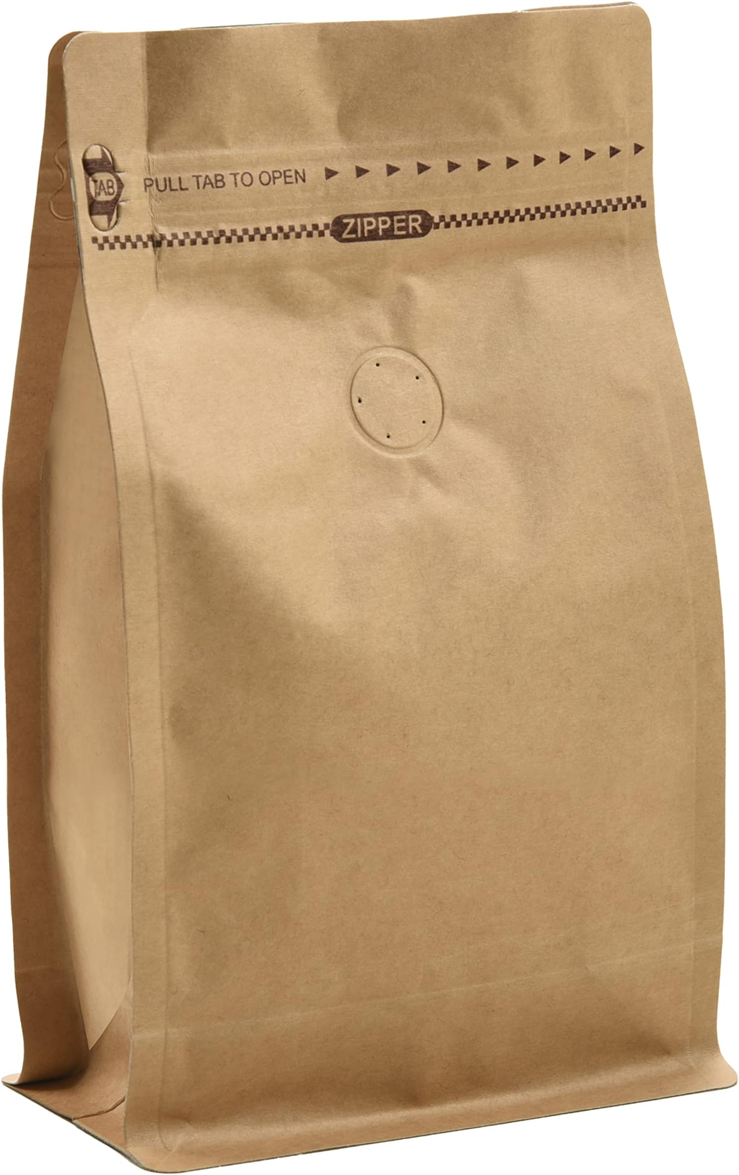 Bolsa de café de papel kraft de alta barrera con cierre de cremallera ...