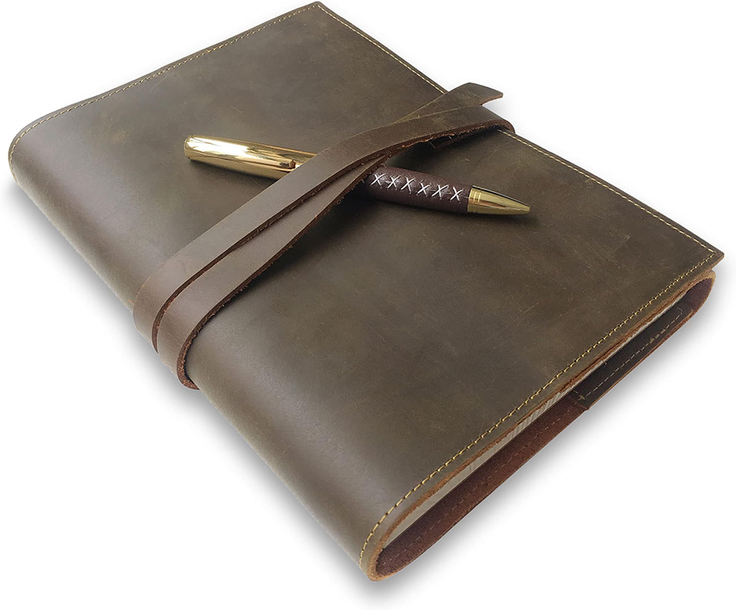 Refillable Leather Journal Gift Set | Vintage Handmade Leather Bound ...