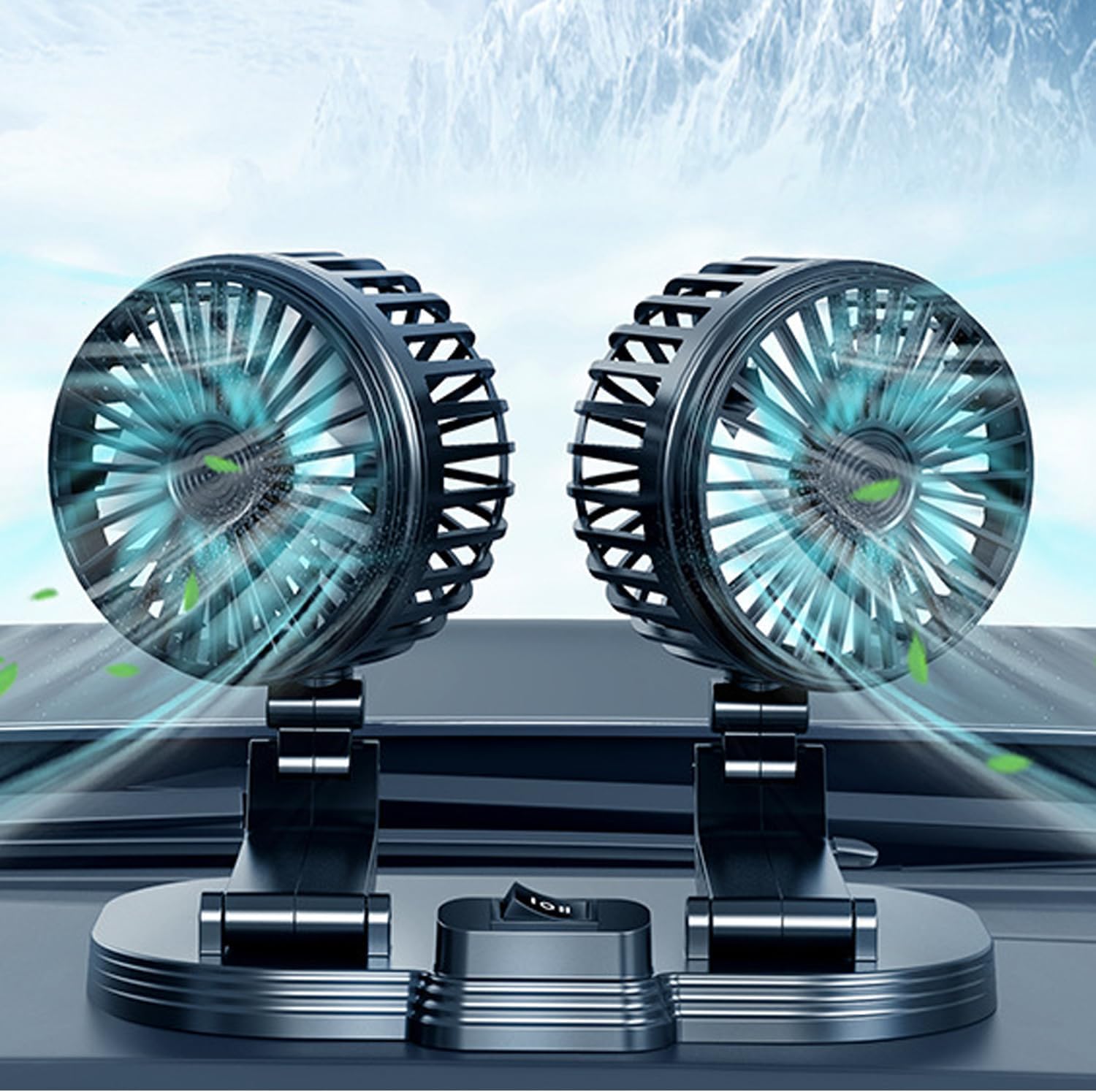 Amazon.com: HUENLYEL Usb Fan for Car, Dual Head Car Fans for Cars ...