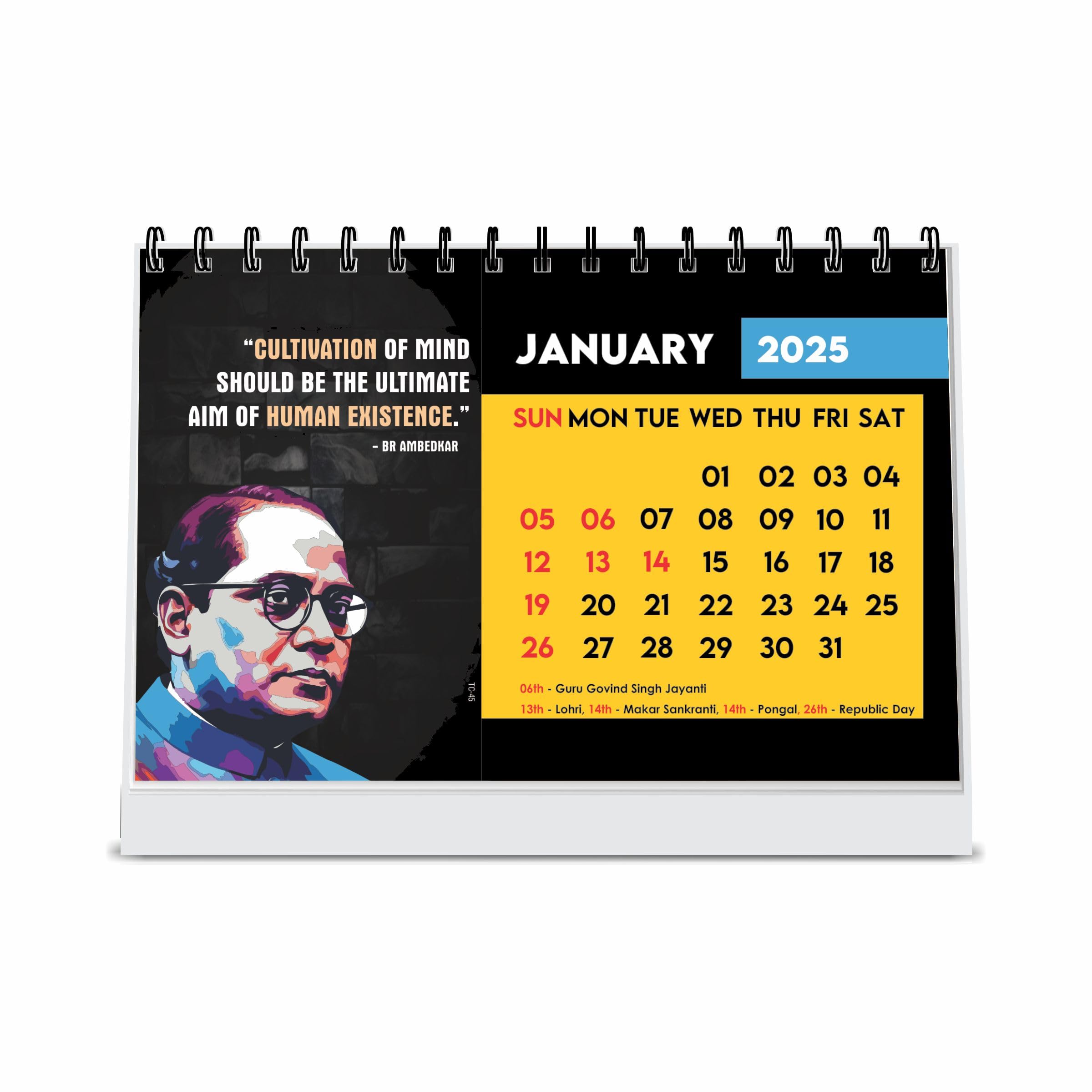 Escaper Inspirational Desk Calendar 2025 Motivational Table Calendar ...