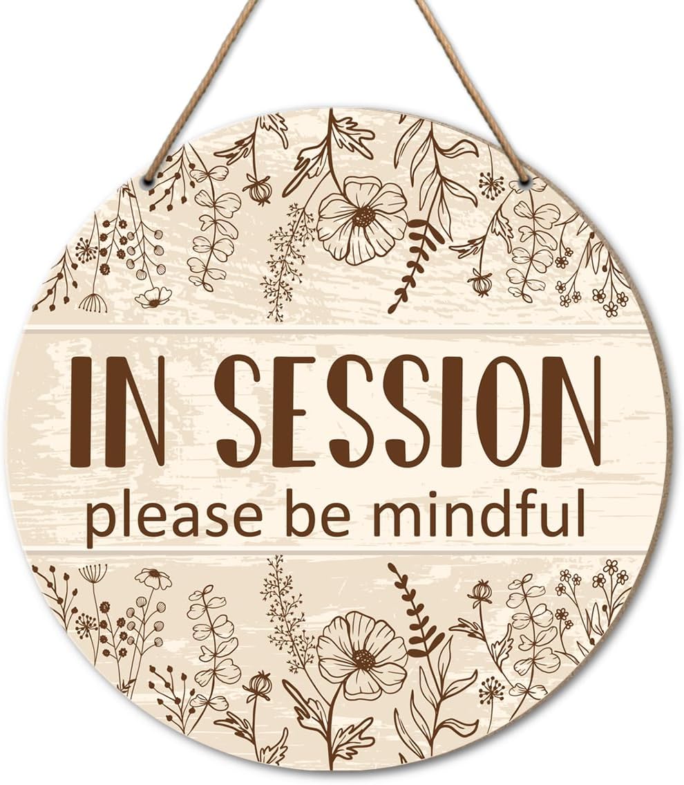 Amazon.com: In Session Door Sign Do Not Disturb Sign, In Session Sign ...