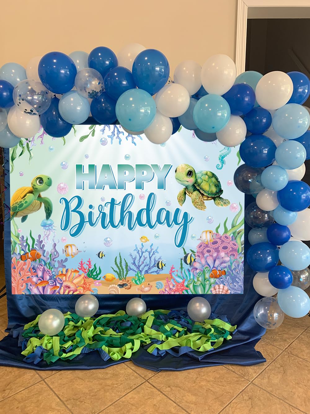 Snapklik.com : Under The Sea Birthday Backdrop 6x4FT Coral Reef Fish ...
