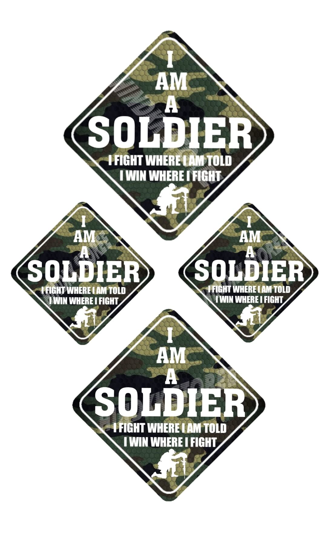 Indian Army Sticker Pack Of 4 Size 4 And 5 | Desertcart Aruba