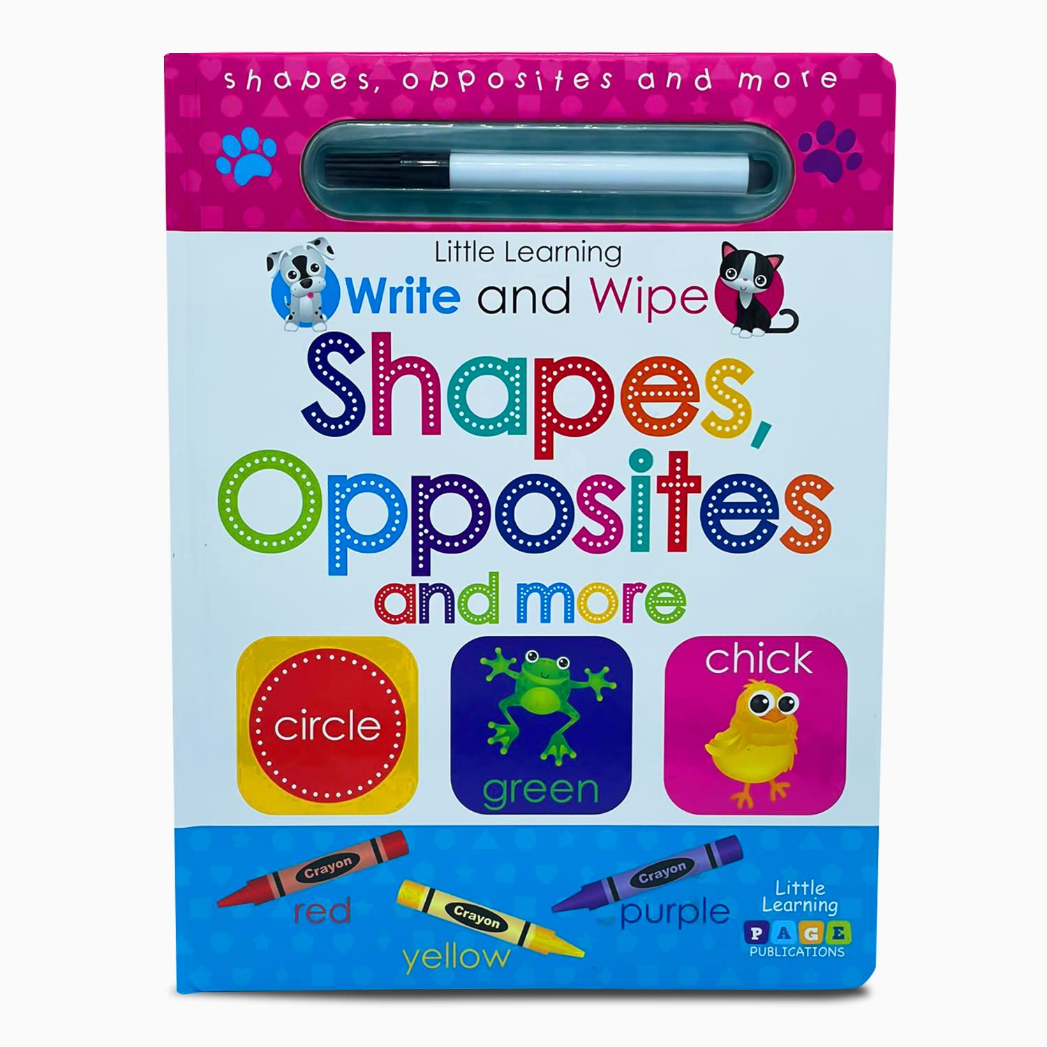 Shapes, Opposites & More - Write & Wipe Activity Kids Books - Childrens ...