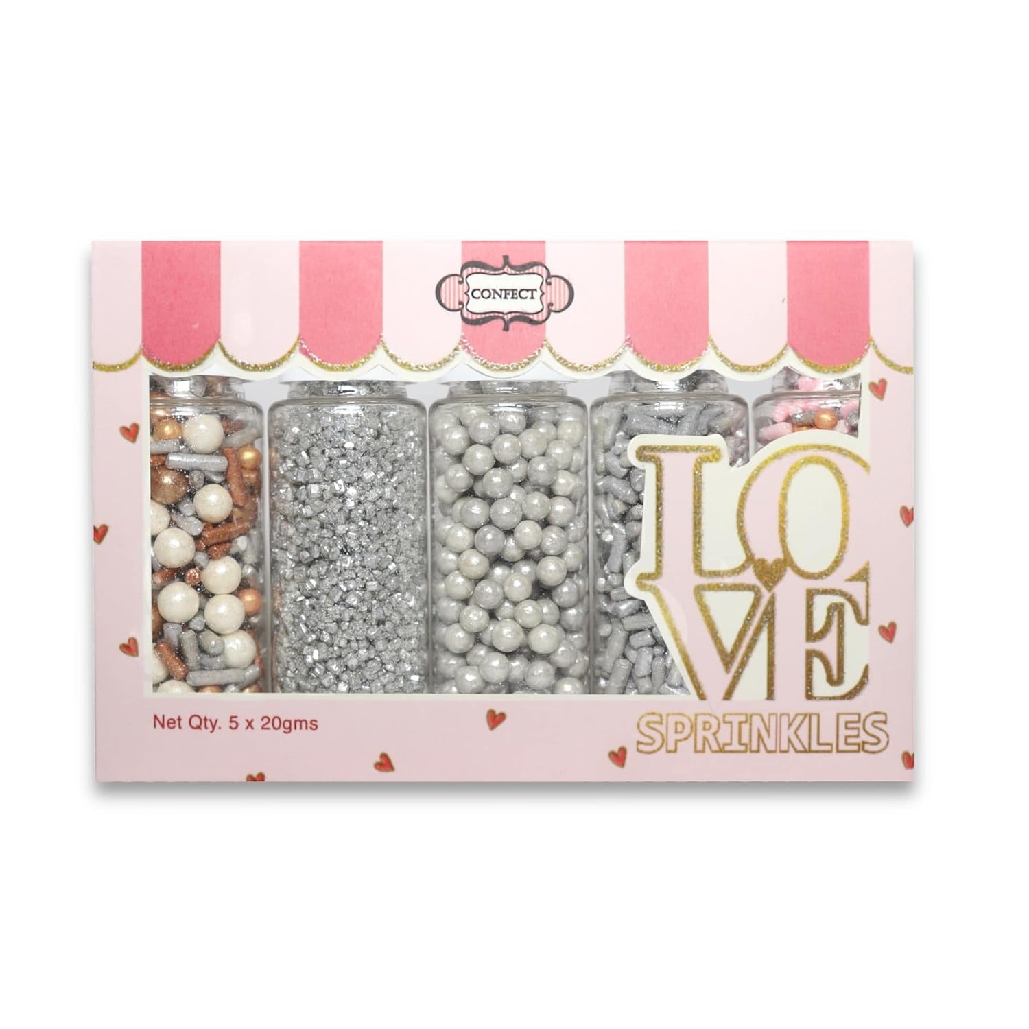 Amazon.com: Confect Edible Sprinkles for Cakes & Cupcakes Decoration ...