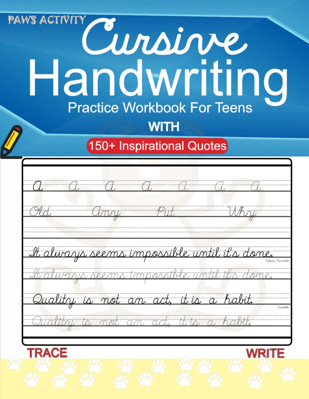 Amazon.com: Cursive Handwriting Practice Workbook for Teens: Cursive ...