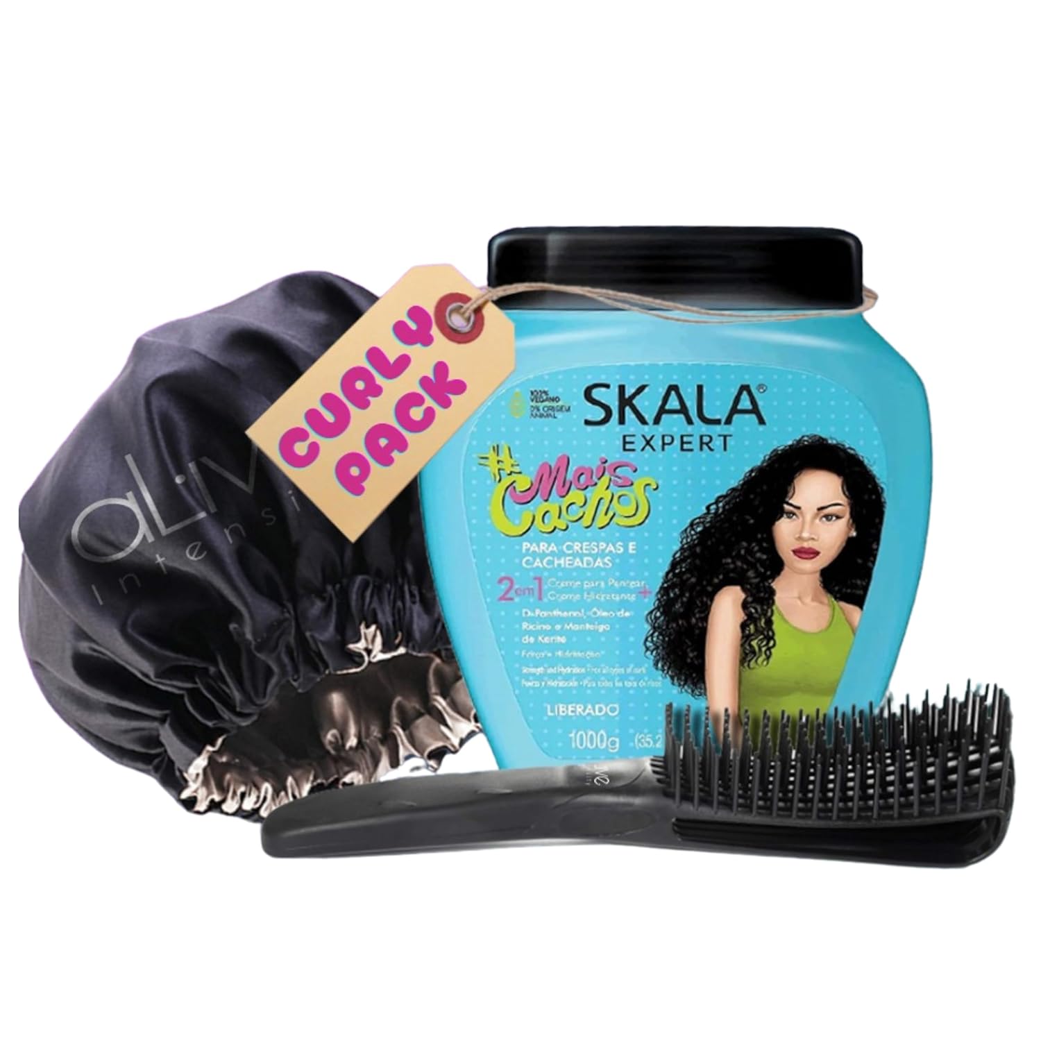 Paquete rizado Skala de rizos perfectos con cepillo desenredante y ...