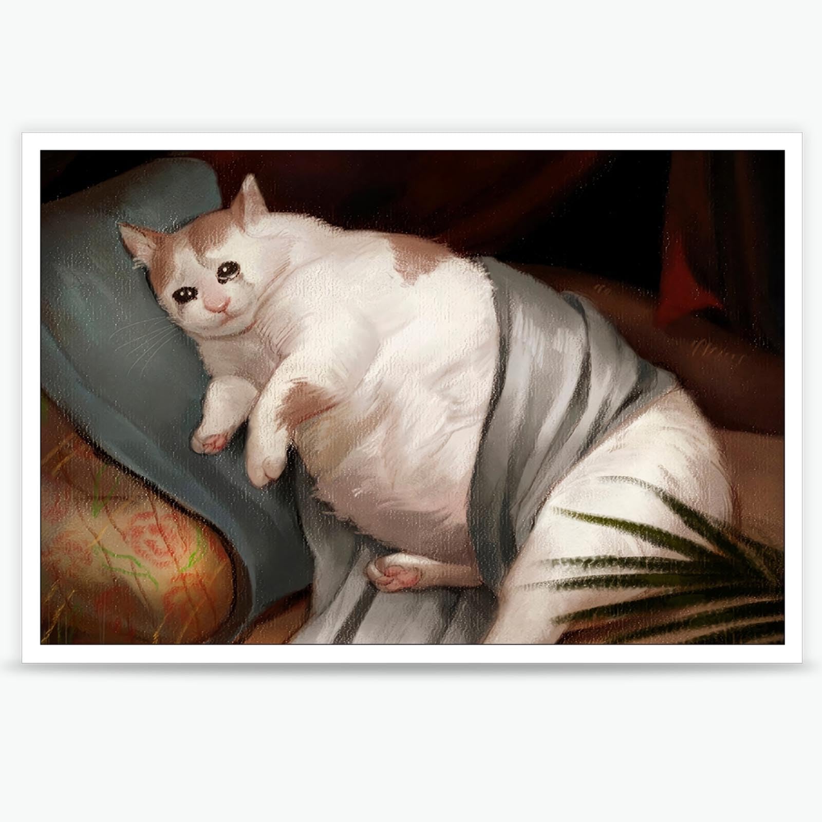 Lindo Meme De Animal Llorando 😭 Crying Cat (Thumb) Meme・Archivo