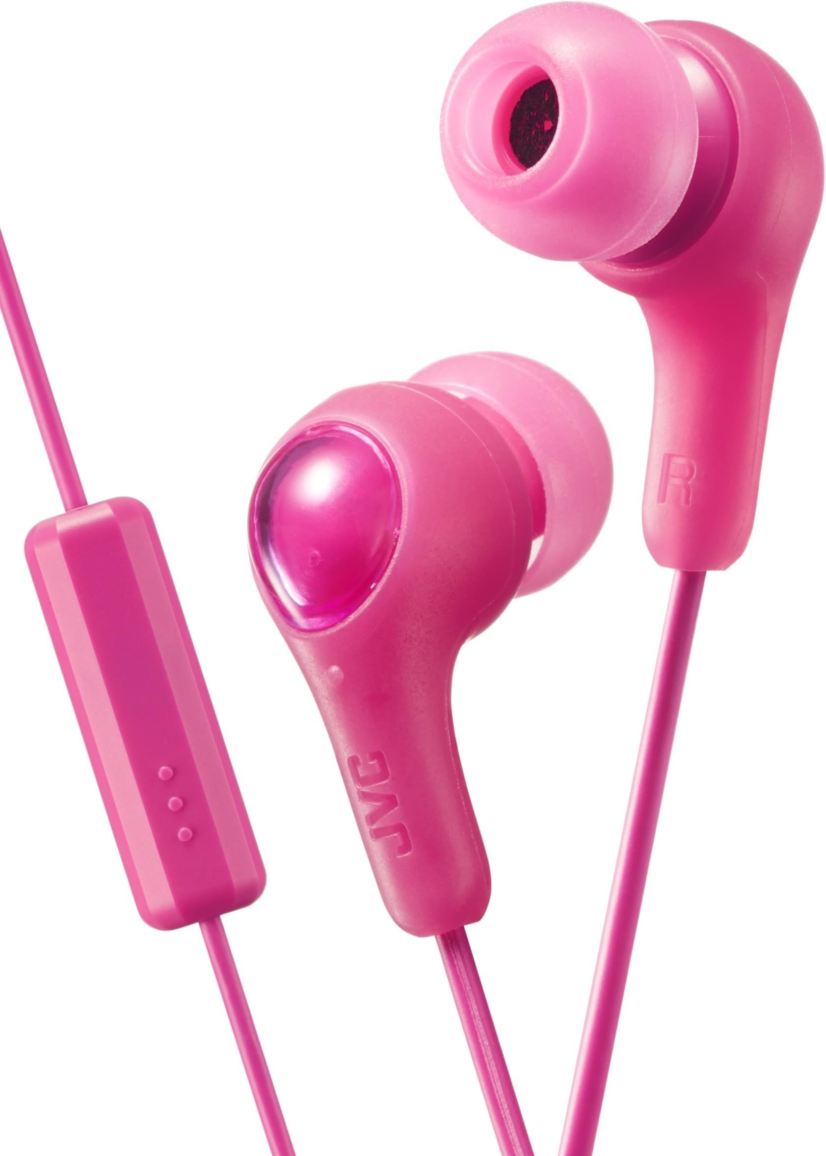 Amazon.com: PINK GUMY In ear earbuds with stay fit ear tips and MIC ...