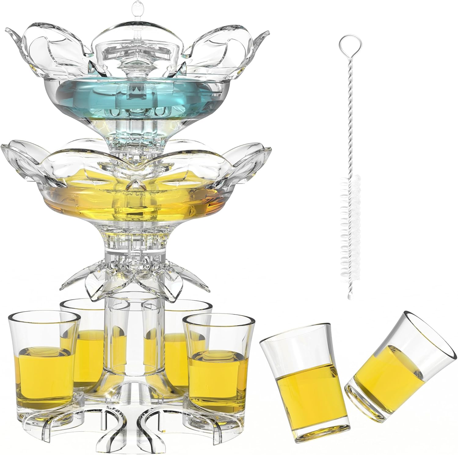 Amazon.com | PLOGGING 6 Shot Glass Dispenser and Holder Set,Wine ...