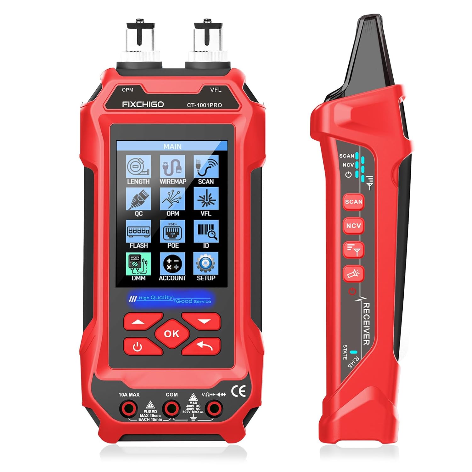 11 In 1 Network Cable Tester with 60000 Digit Multimeter 7 Wavelengths ...