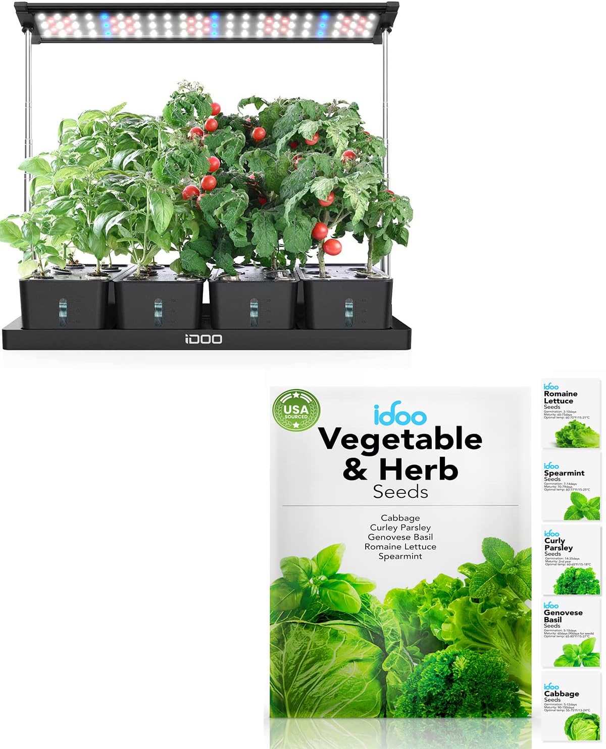 Amazon.com : iDOO 20 Pods Indoor Herb Garden Hyrdroponics Growing ...