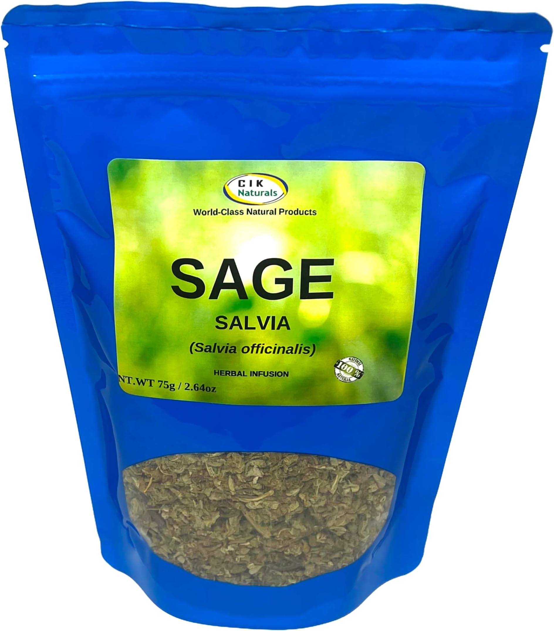 Amazon.com : Sage Tea Herbal Infusion Salvia Te Zip Lock Value (75g ...
